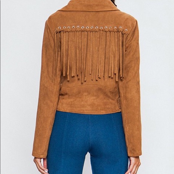 Flying Tomato | Jackets & Coats | Flying Tomato Faux Suede Fringe ...